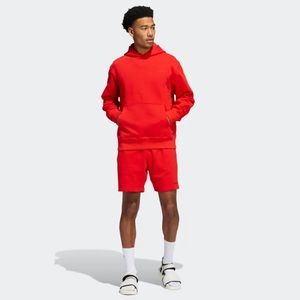 adidas | Sweaters | Adidas Pharrell Williams Basics Hoodie Vivid Red ...